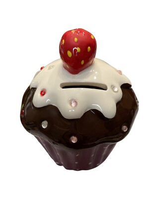 Ceramic Cupcake Piggy Bank | eBay