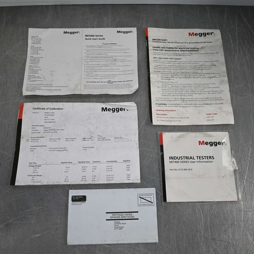 Megger MIT481 Megohmmeter/Insulation/Resistance Tester 0.10- 1000G/OHM ...