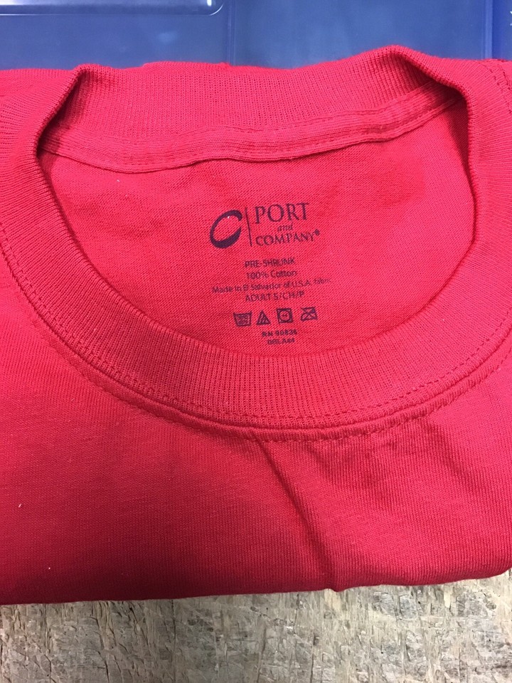 port and company t shirt Red | eBay