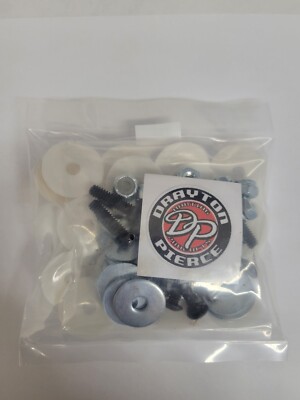 RACING GO KART G MAN BODY MOUNT KIT WHITE PLASTIC CONICAL WASHERS ...