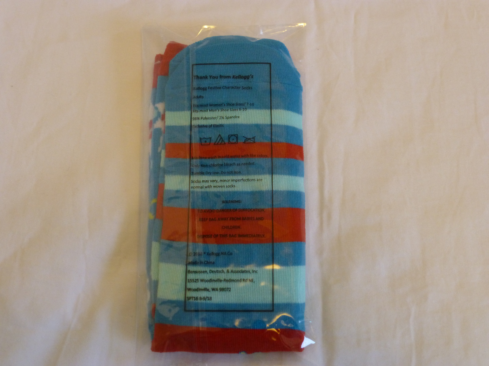 Socks Tony Tiger Toucan Sam Snap Crackle Pop NEW Adult Size | eBay