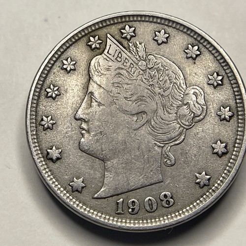 1908 Liberty Head V Nickel 5 Cent Piece- XF Details - 63023 | eBay