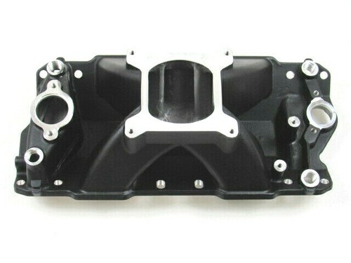 1957-1986 SBC 350 Tall High Rise Intake Manifold 3000-7500RPM Black ...