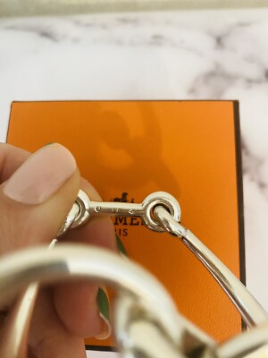Authentic HERMES France Filet de Selle Sterling Silver Authentic HERMES France Filet de Selle Sterling Silver