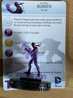 BUNKER #049 Teen Titans DC HeroClix SUPER RARE | eBay