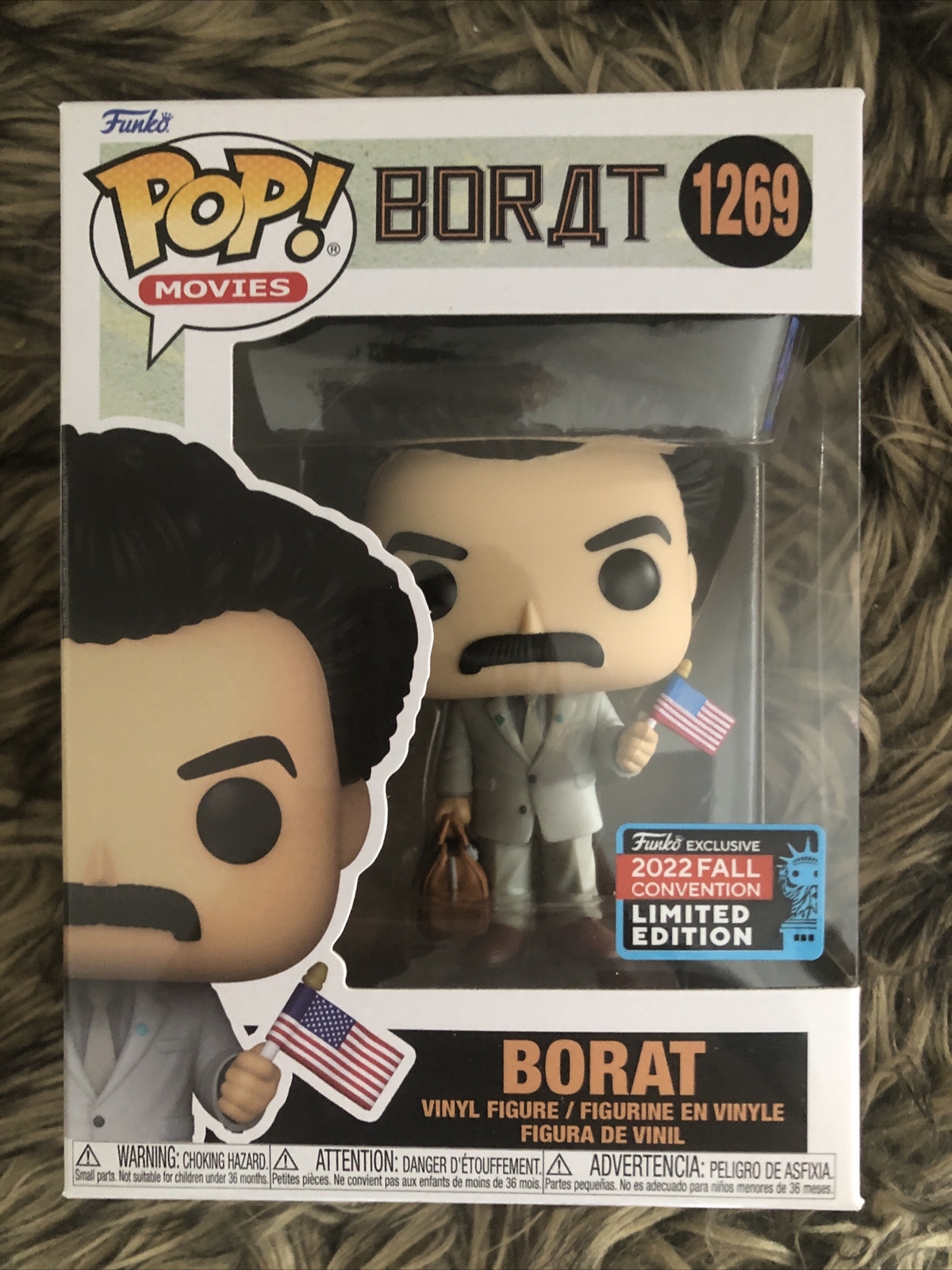 Funko Pop Movies Borat 2022 Fall Convention Limited Edition #1269 Vinyl ...