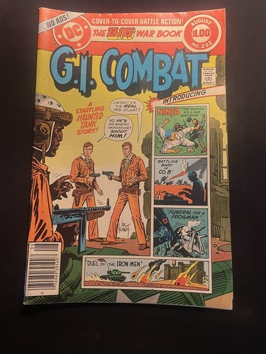 G.I. Combat 232 bronze age giant size 1981 DC jeb stuart haunted tank ...