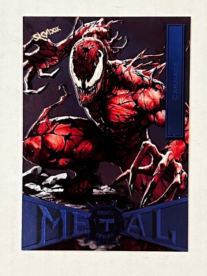 2022 Marvel Metal Spider-Man Achievement Man Blue Neon 018 #18 CARNAGE💥 ...