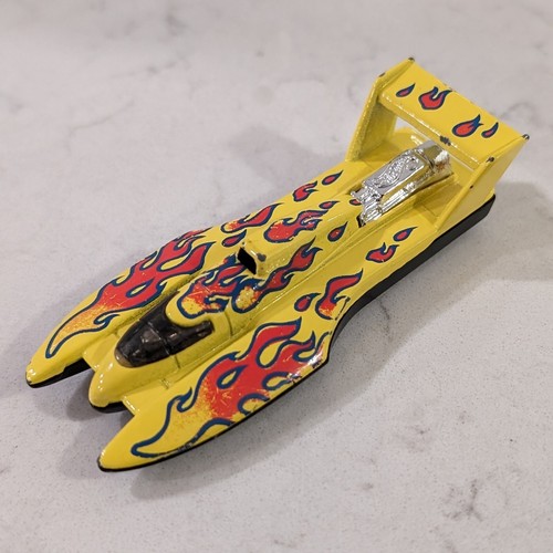 Vintage 1996 Hot Wheels Hydroplane Flame Thrower series, yellow red ...