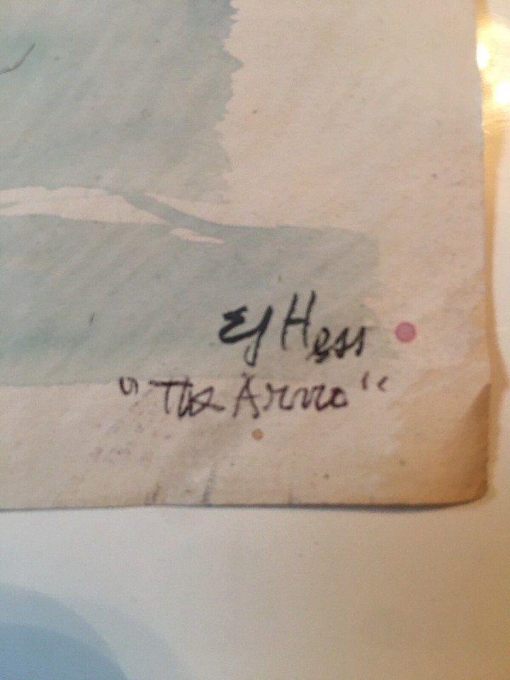 Emil Hess Signed “The River” Original Watercolor 8” x 10” | eBay