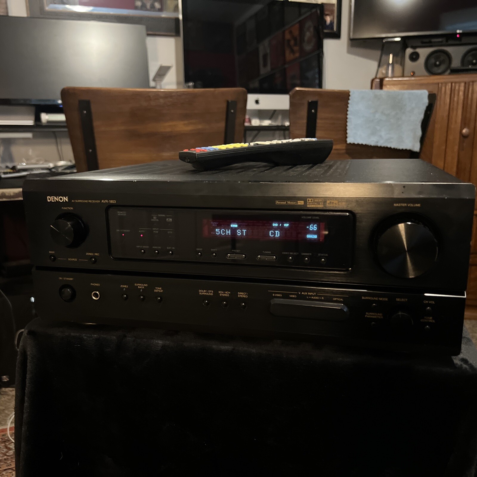 Denon AVR-1803 6.1 Home Theater Stereo Receiver Dolby Digital. local p ...