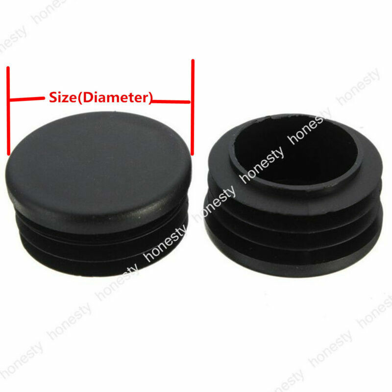 4PCS Round Plastic Chair Leg Glide Cap Plug Tubing Pipe Insert Floor ...