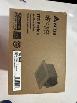 Delta Breez Integrity Exhaust Bathroom Fan 80 CFM with Humidity Sensor ...