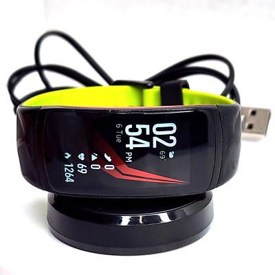 Samsung Gear Fit2 Pro Small SM-R365 Black Fitness Smart Tracker Black ...