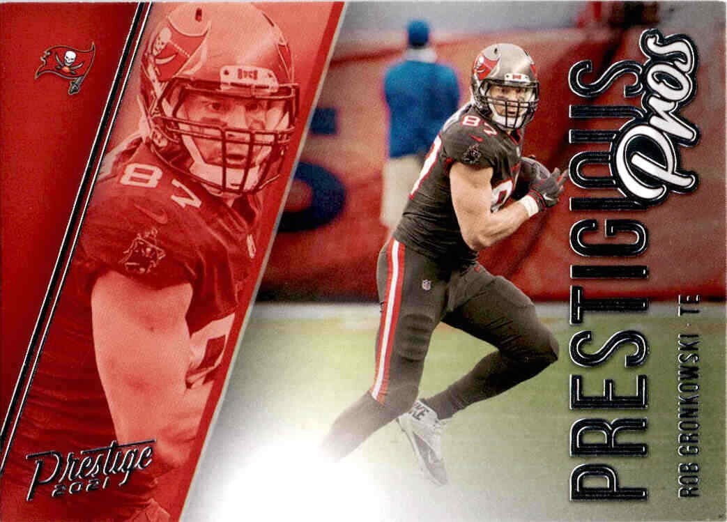 2021 Panini Prestige Prestigous Pros PP-RG Rob Gronkowski Buccaneers ...