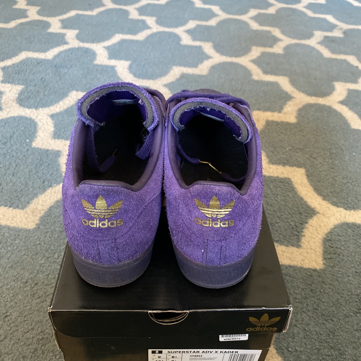 Size 9 - adidas Superstar ADV x Kader Sylla Dark Purple 2022 Size 9 - adidas Superstar ADV x Kader Sylla Dark Purple 2022