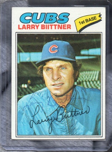 Larry Biittner Autographed Topps Card Chicago Cubs | eBay