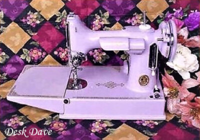 Desk Dave's "LOVELY LILAC" Singer Featherweight 221 Sewing Machine. | eBay