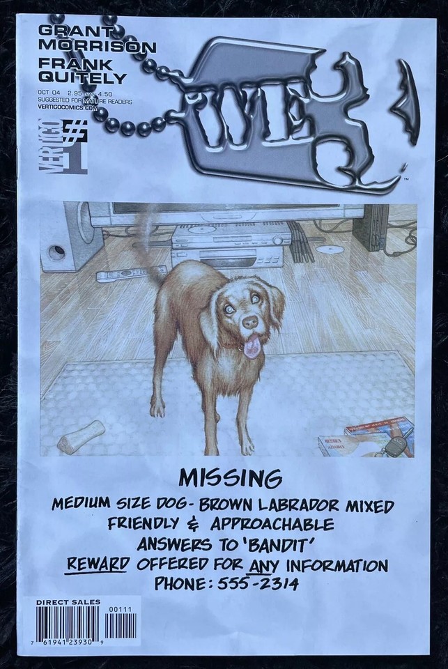 WE3 #1-3 COMPLETE SET - Vertigo Comics 2013 - Frank Quietly / Grant ...