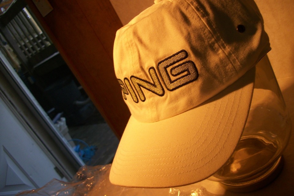 Vtg. NEW OLD Stock~ Ping Golf Hat Mr. Ping Embroidered Strap Back ...