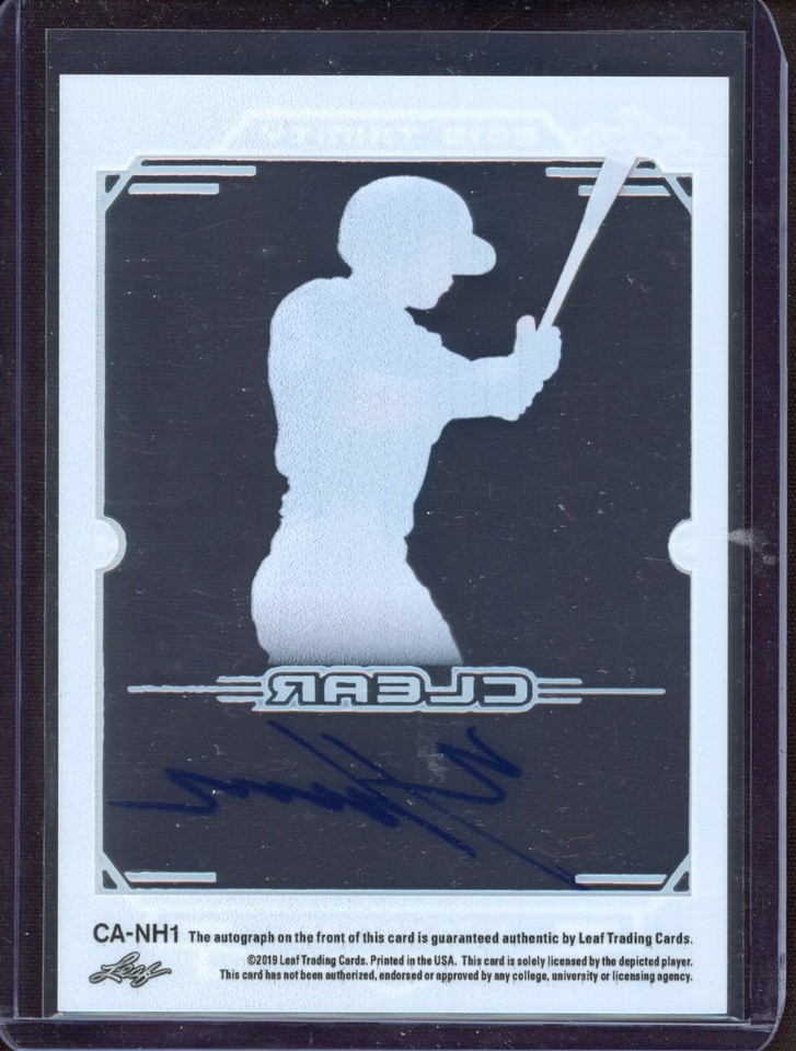 2019 Leaf Trinity Baseball Nico Hoerner Chicago Cubs Clear Copper Auto ...