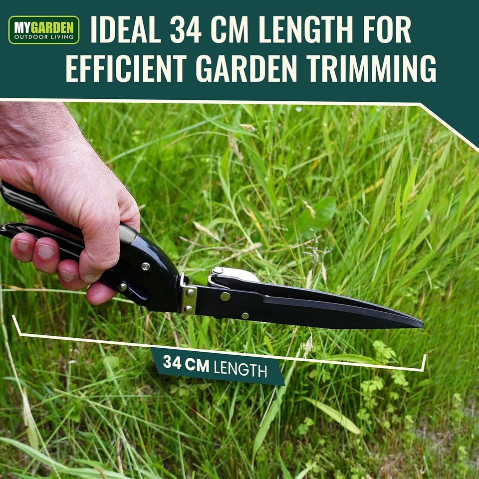 Garden Hedge Shears Hand Grass Clippers Trimming Edging Topiary Hedge ...