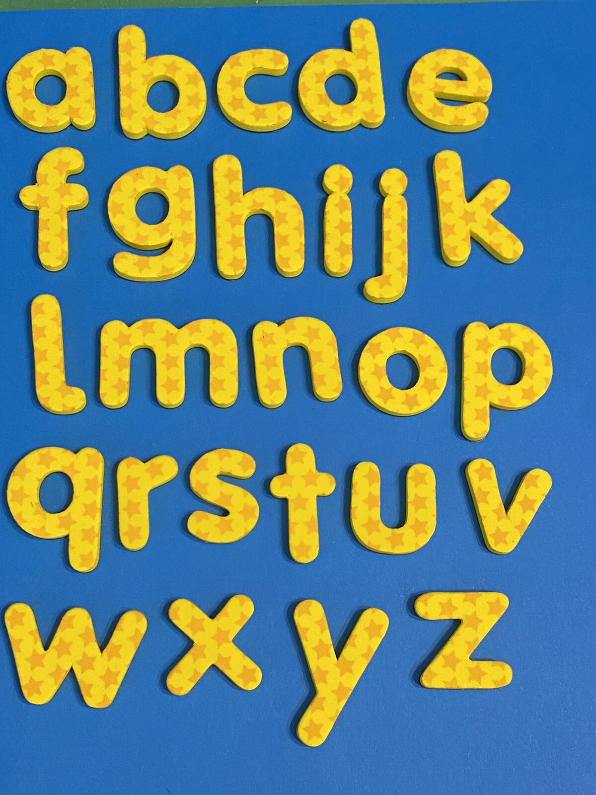 Pixel Premium ABC Magnets ABC Letters A-Z Yellow Stars Fridge ...