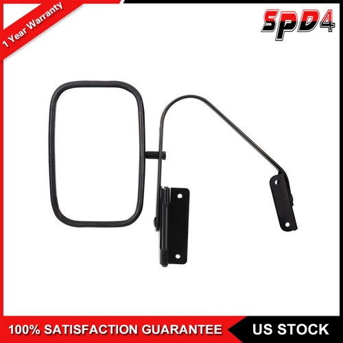 Black Manual Side View Mirror For 80-96 Ford F-SERIES Pickup Truck LH ...