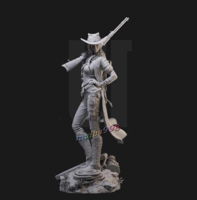 1/8 Cowgirl 3D Printing GK Figure Model Kit Unpainted Unassembled ...