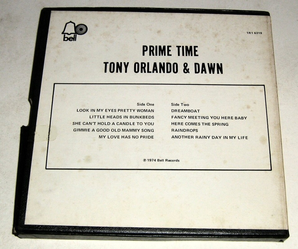 Vintage Tony Orlando and Dawn,Prime Time,4-Track,3-3/4 IPS,Bell Records ...