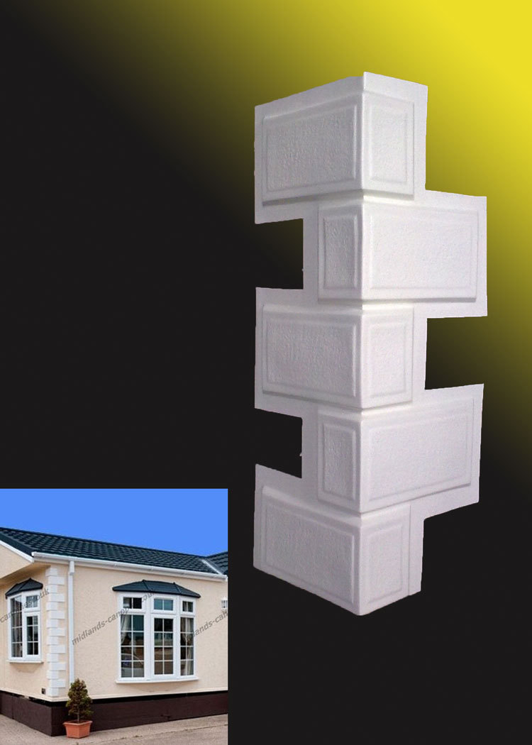 INFO Park Home Fibreglass Corner stone Bay Windows Pillars Column ...