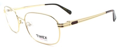 Timex 3:43 PM Men's Eyeglasses Frames Titanium 56-18-145 Gold | eBay
