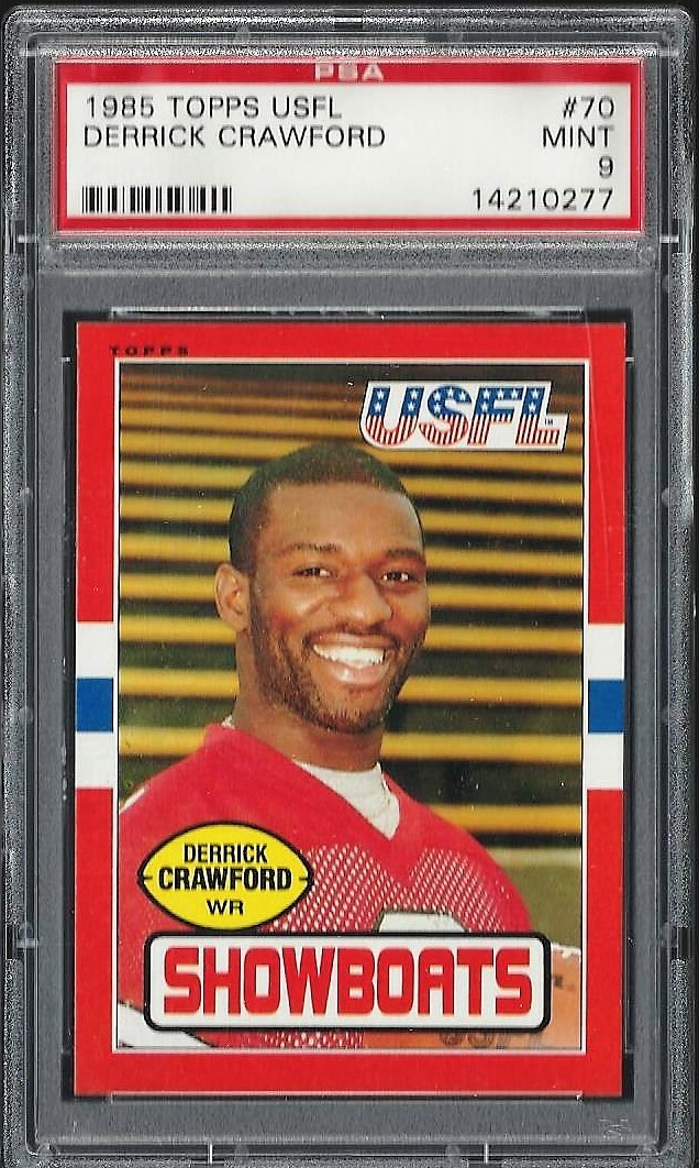 1985 Topps USFL #70 Derrick Crawford PSA 9 Mint 14210277 | eBay
