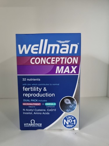 Vitabiotics Wellman Conception Max 84 Tabs/Caps Support for ...