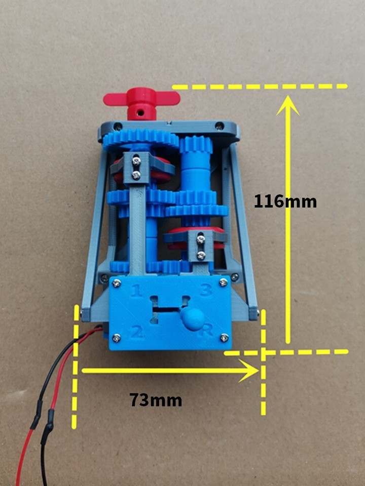 Four-speed Transmission Simple Simulation Model 3D Printed ...