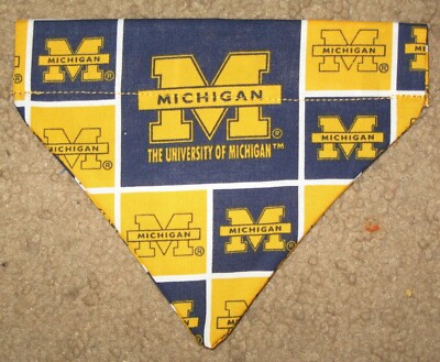 University of Michigan Wolverines Dog Bandana - 2 designs - 5 sizes XS ...
