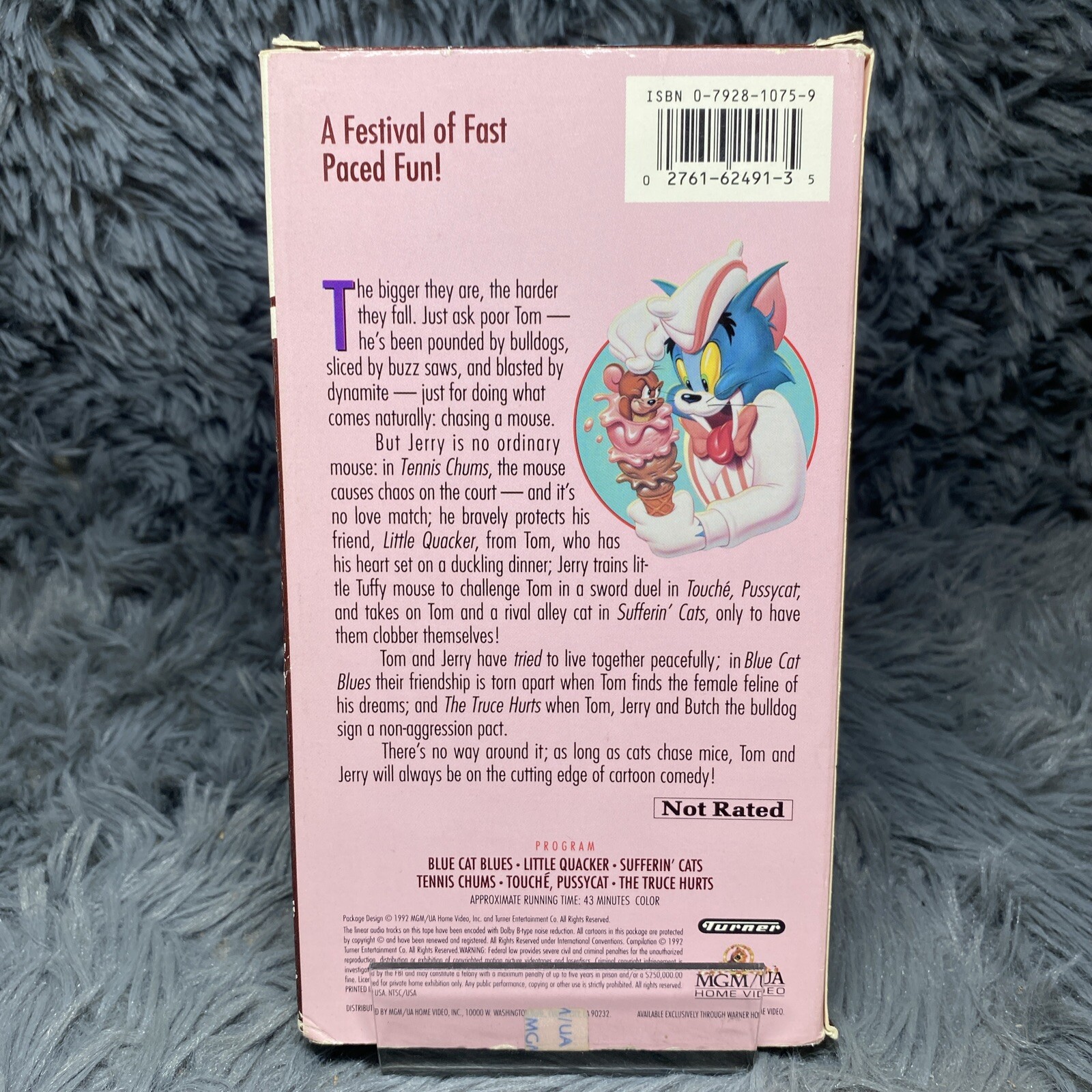 Tom And Jerry Festival Of Fun VHS Tape 1992 Animated Cartoon Warner ...