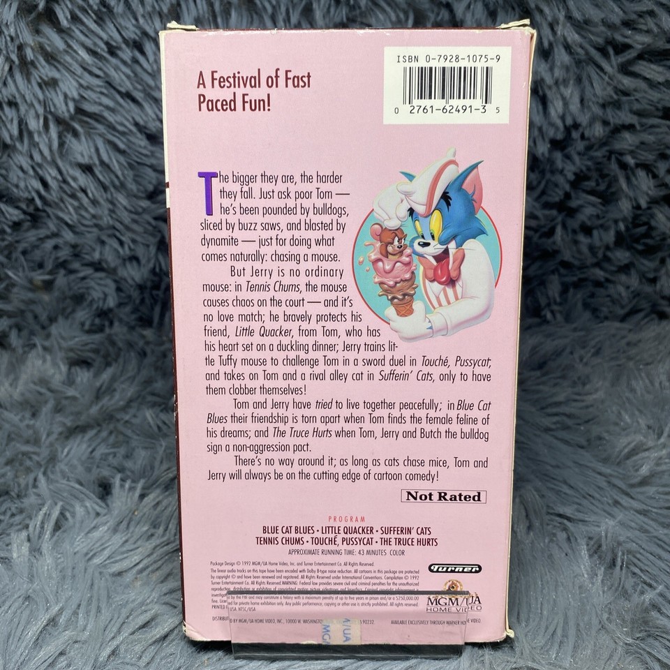 Tom And Jerry Festival Of Fun VHS Tape 1992 Animated Cartoon Warner ...