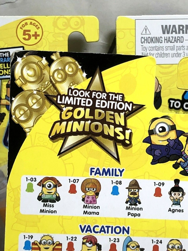 Despicable Me Mineez Series 1 Deluxe 3 pk Starfished and Leaf Blower ...