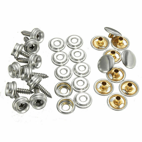 10Sets/25Sets Steel Tapping Snap Fastener Kit Tent Marine Yacht Boat ...