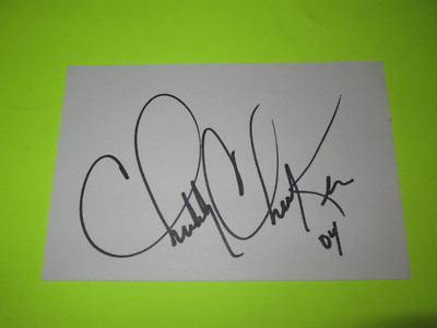 AUTOGRAPH SIGNED / CHUBBY CHECKER 04 INDEX CARD | eBay
