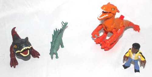 Dinosaur Toy lot Jurassic world Imaginext Pyroraptor Uncaged pop-up ...