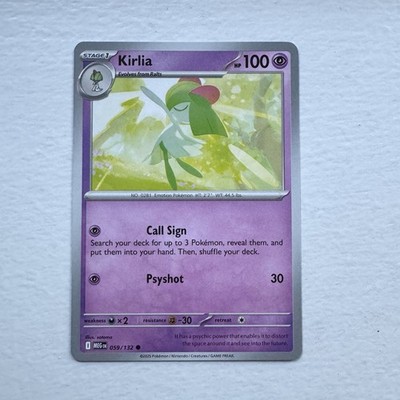 Kirlia 059/132 Mega Evolution Pokemon TCG English - NM - In Hand | eBay