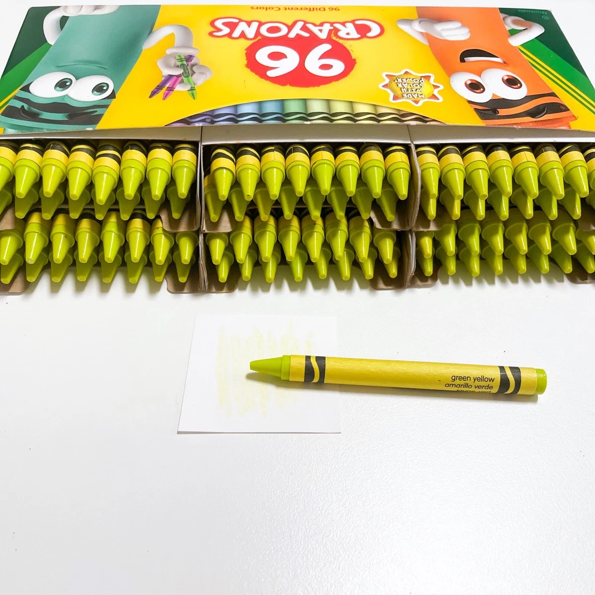 Yellow Green Crayon