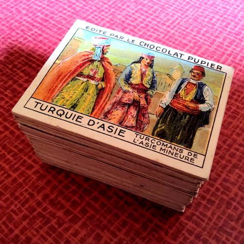 Chromo images chocolat Pupier-Lot de 120 pays du monde | eBay