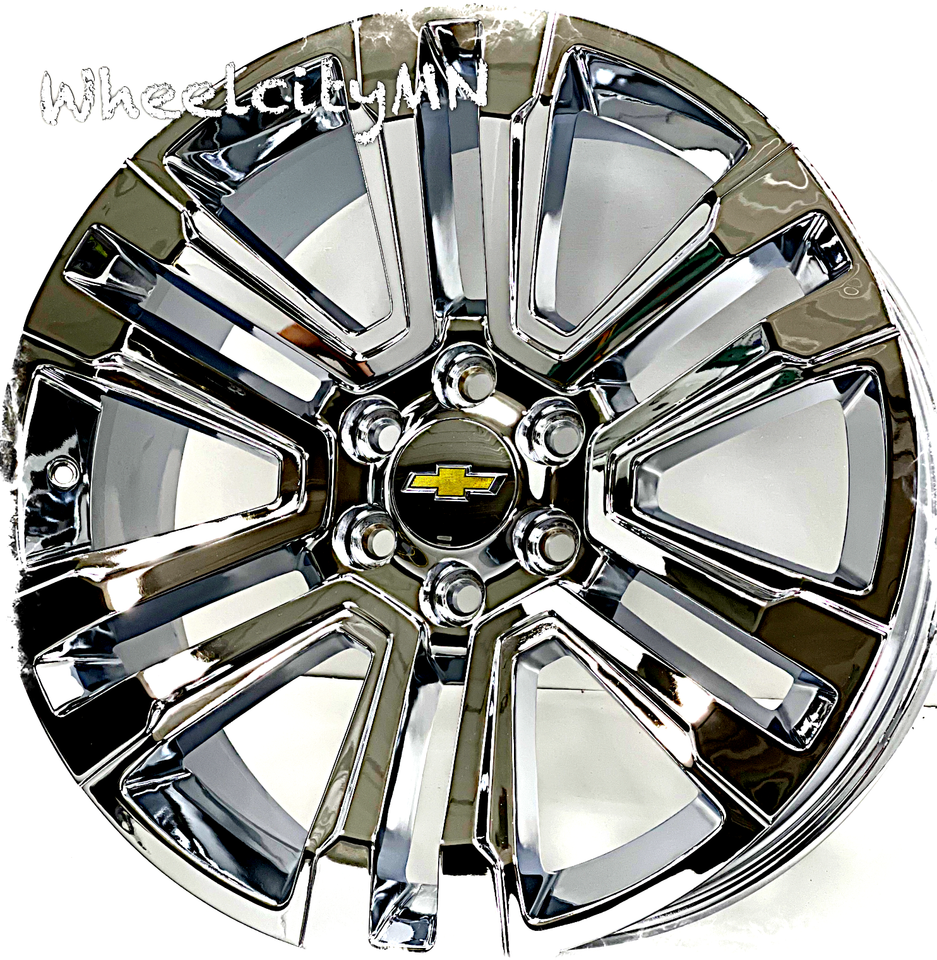 20" chrome 5822 OE replica 23217243 wheels fits 2025 Chevy Silverado ...