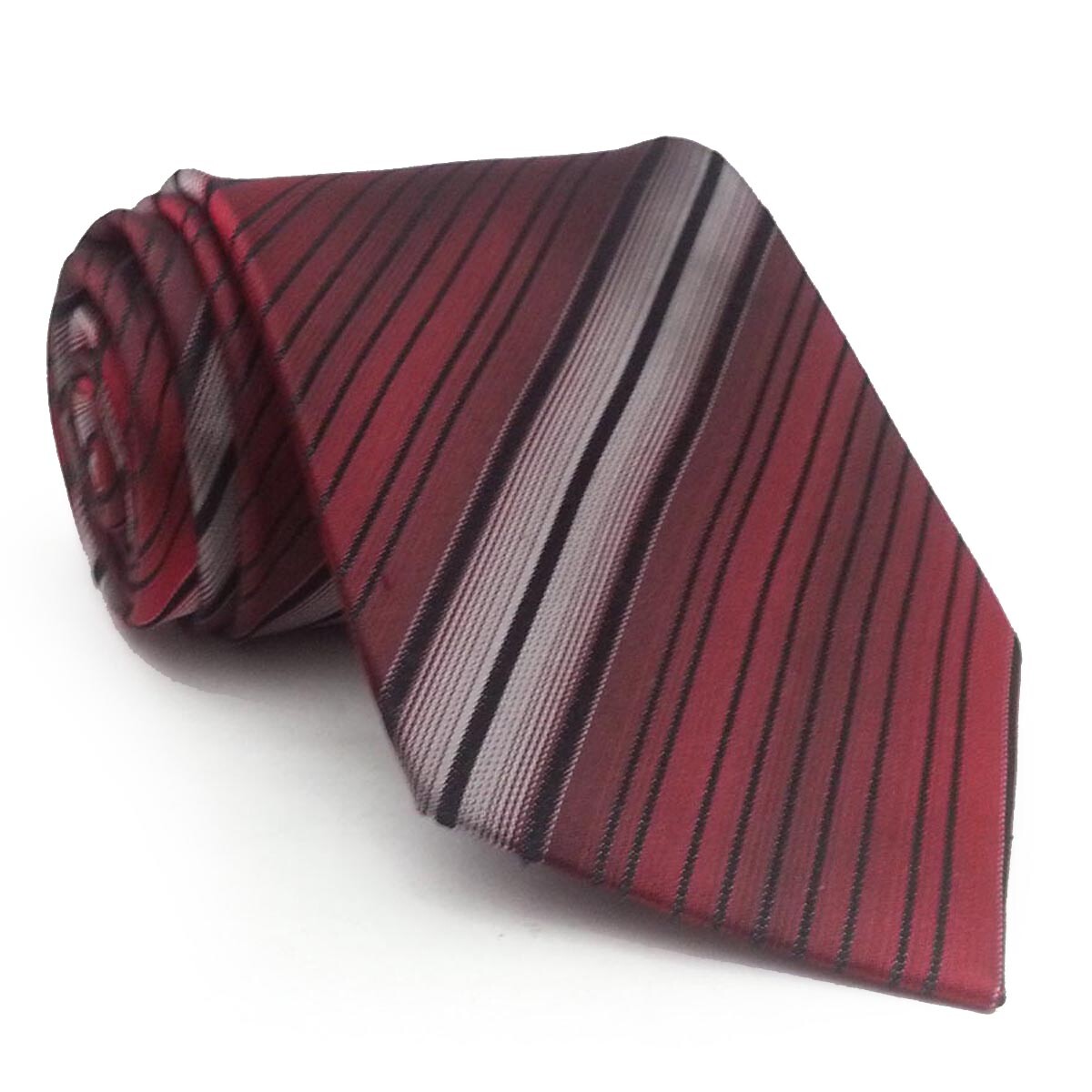 George Men Dress Red Striped Tie 60" long 3.75" wide | eBay