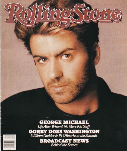 George Michael, Rolling Stone Cover, 1988 - Mini Poster/Book Clipping ...