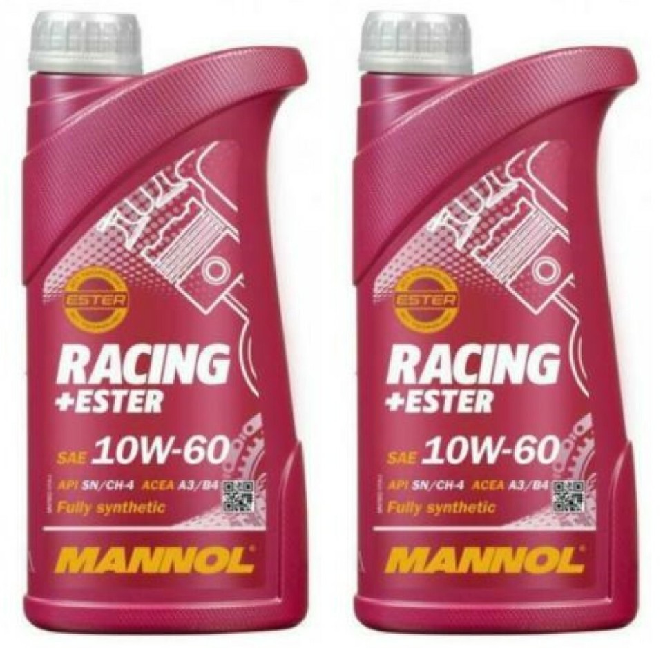 Mannol Racing + Ester 10W60 A3 B4 Fully Synthetic POA Ester Engine Oil ...