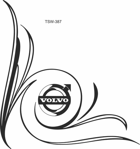 Volvo side window decals stickers in white 3m decals | eBay